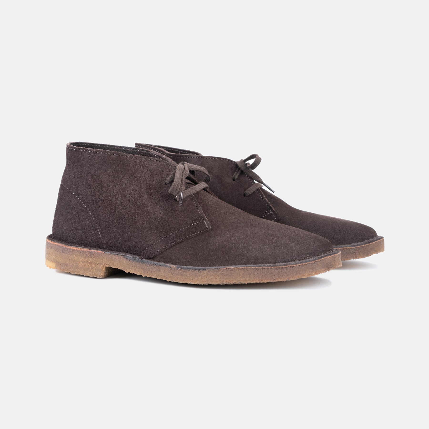 Montflex Desert Boot in Suede - Dark Brown – Caine Clothiers