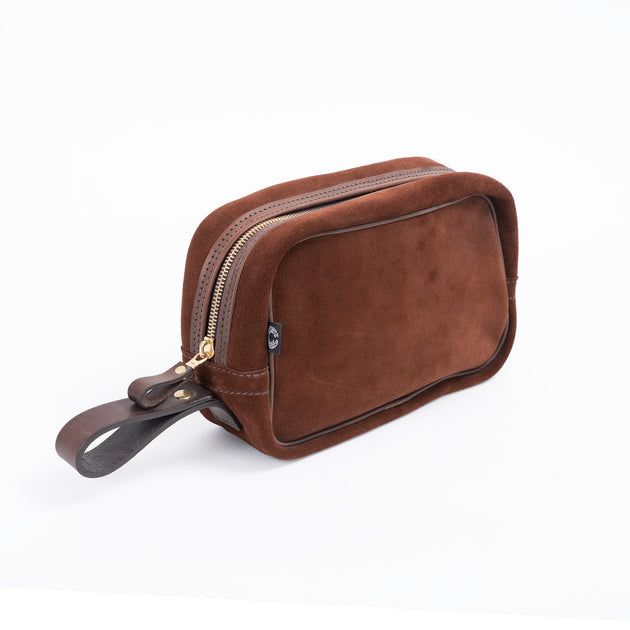 Travel Kit in Chocolate Suede – Caine Clothiers