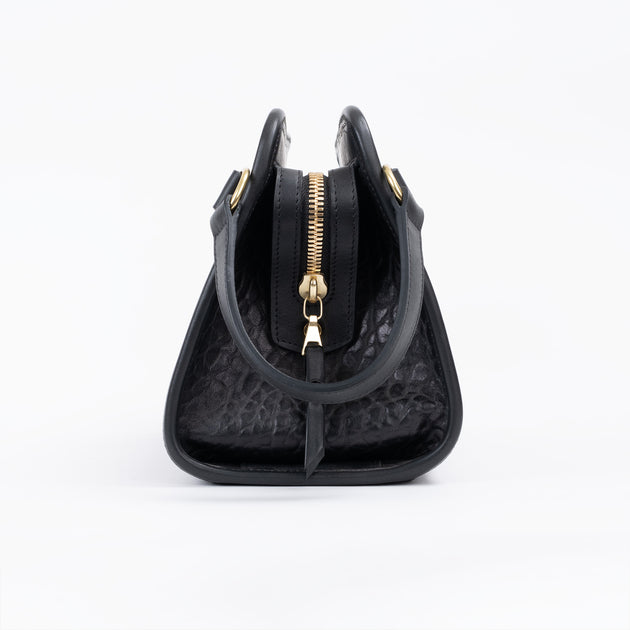 Large Travel Kit Shrunken Grain Leather - Black – Caine Clothiers