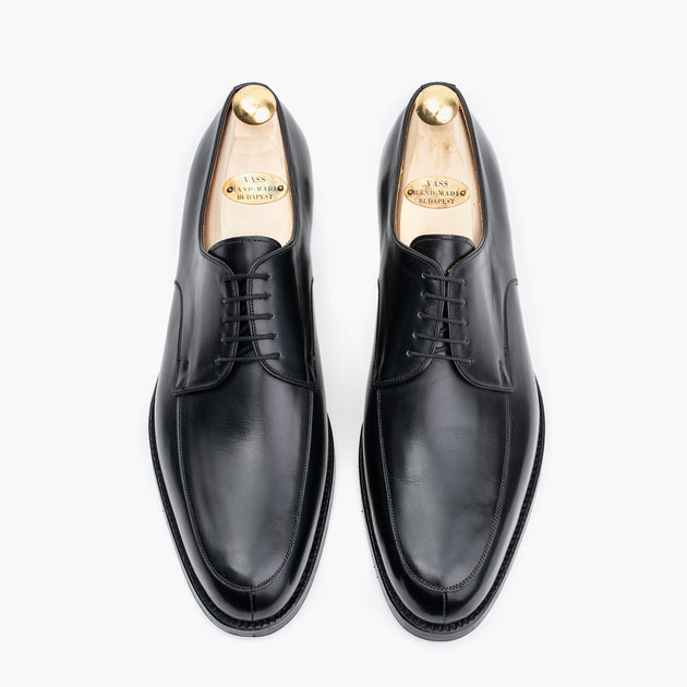 Split toe derby in Black calf – Caine Clothiers