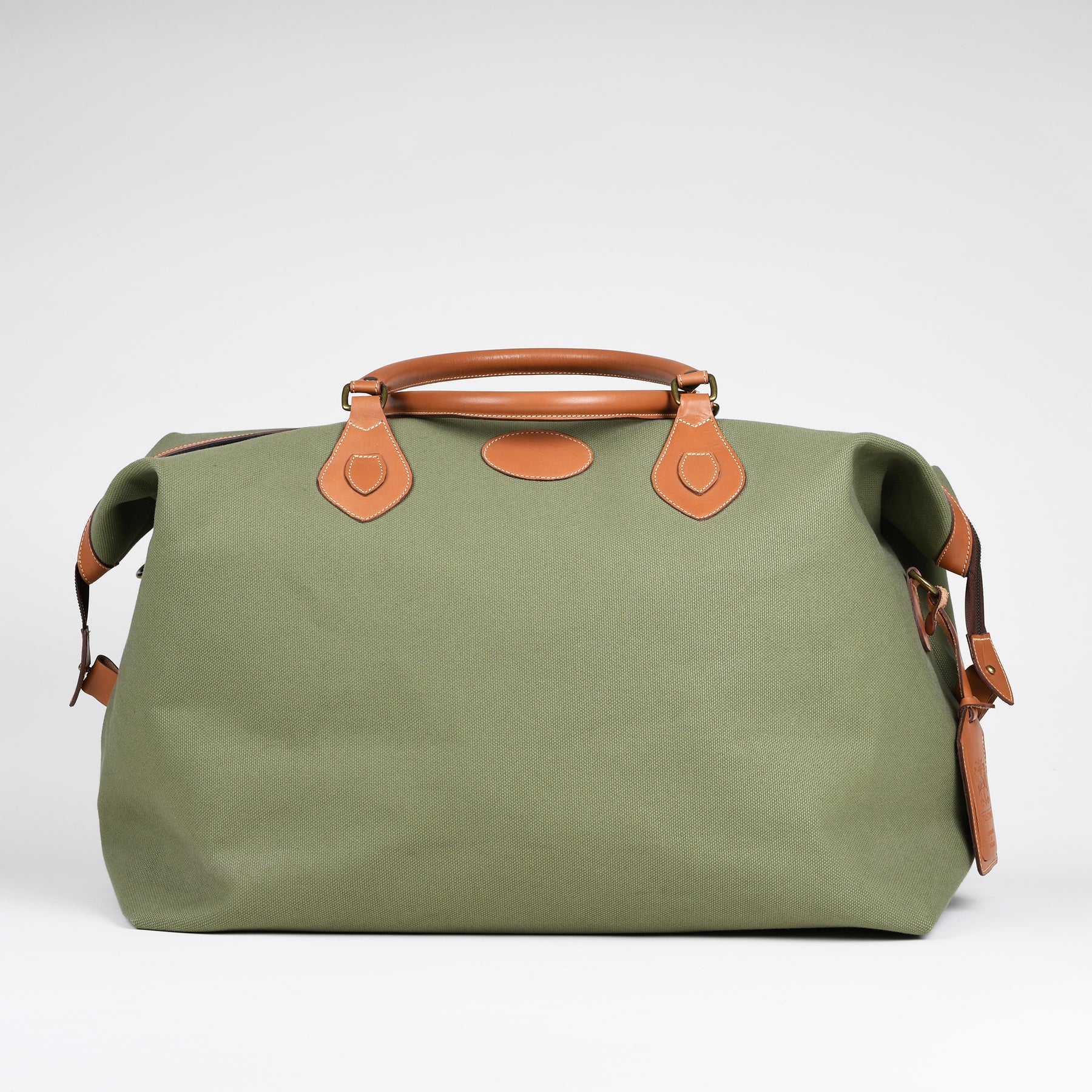 Tusting Large Explorer Holdall - Olive Canvas – Caine Clothiers