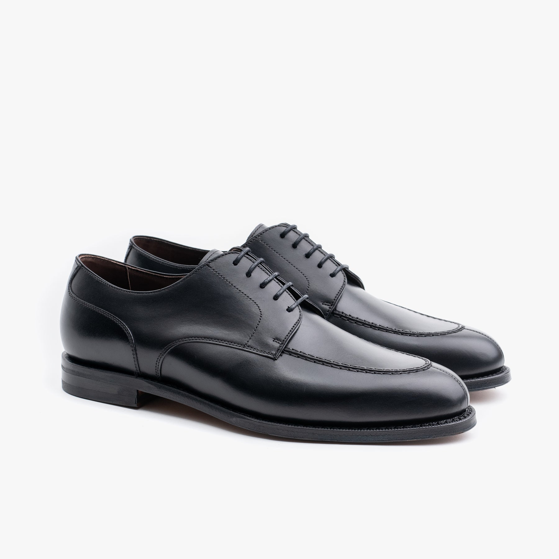 Berwick Split Toe Derby in Dark Brown Oil Suede – Caine Clothiers