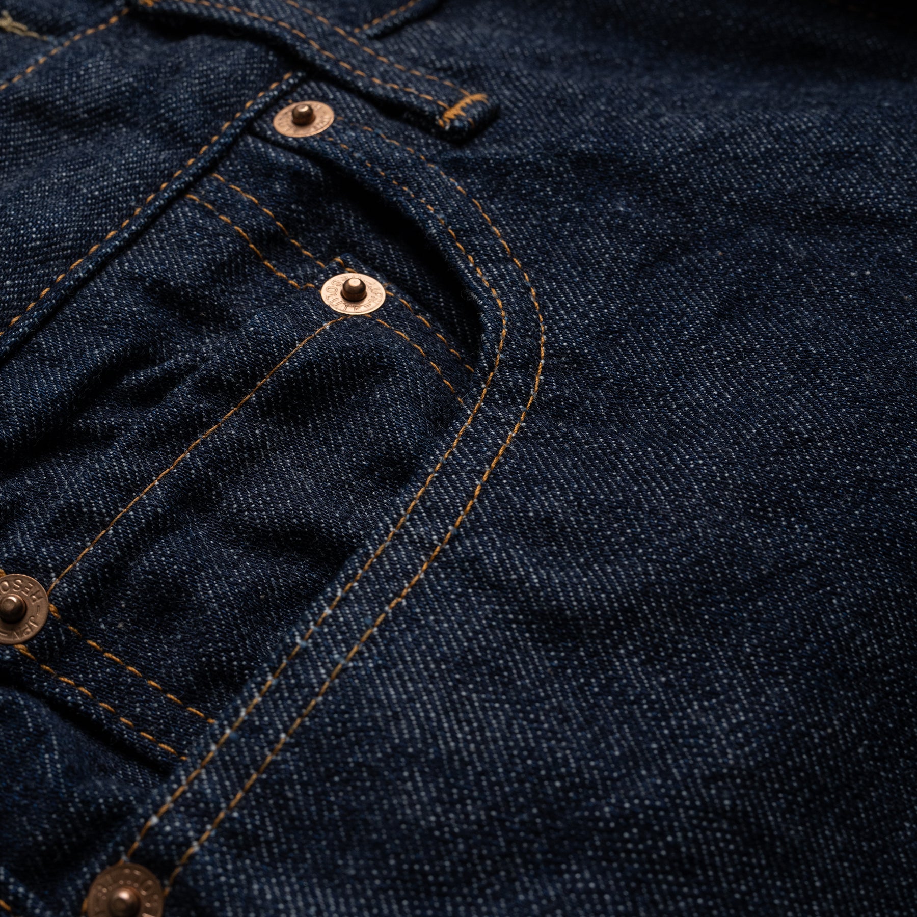Model 712 - Japanese Selvedge Denim One Wash - Indigo – Caine Clothiers