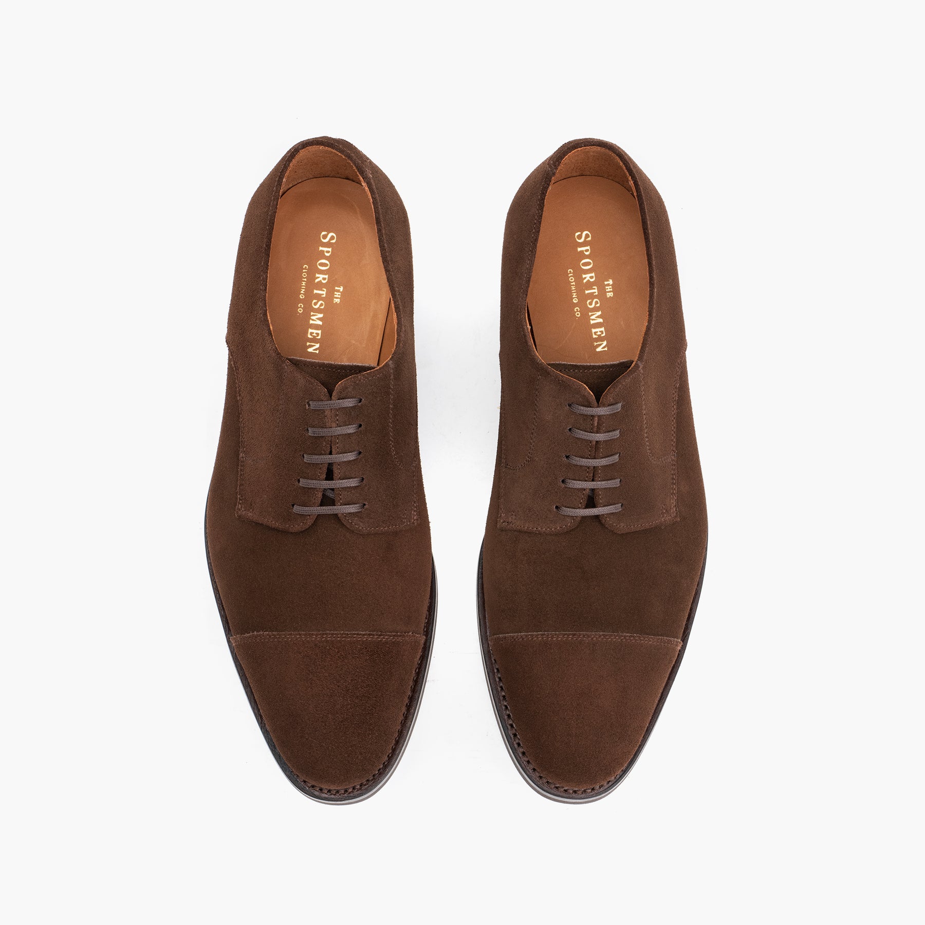 Dumas Cap Toe Derby in Brown Suede – Caine Clothiers